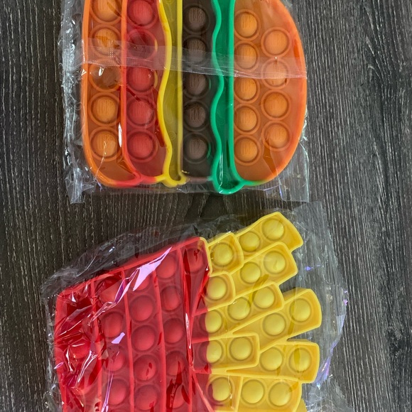 Toys | Cheeseburger French Fries Pop It Fidget | Poshmark
